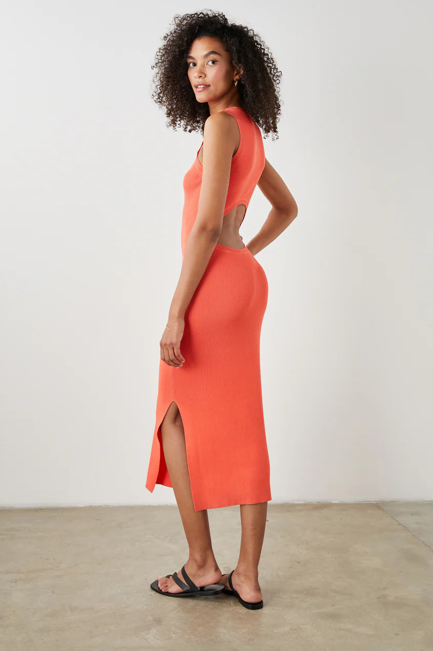 Syd dress - coral – Emry boutique